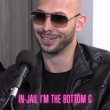 "Andrew Tate in jail is the bottom G" Essential T-Shirt for Sale by ...