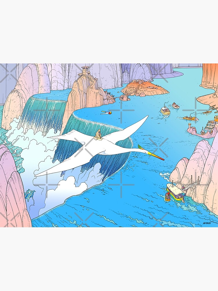 Moebius Landscape | Jean Giraud Moebius Exhibition Art Premium Matte ...