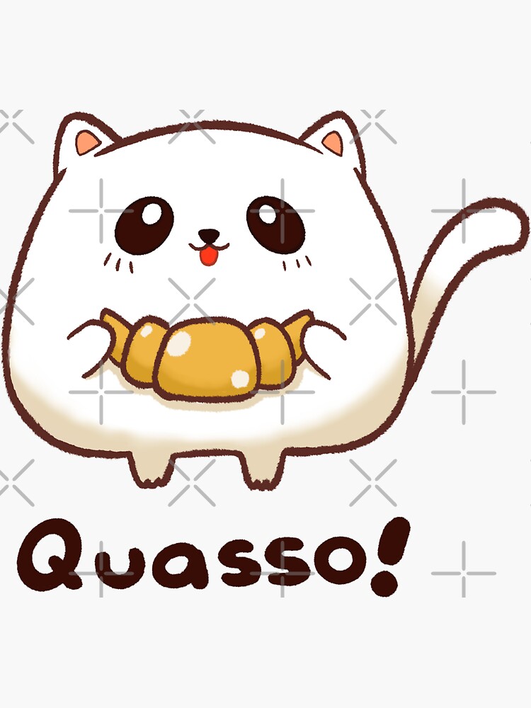 "Quasso Cat" Sticker for Sale by FunnehGacha | Redbubble