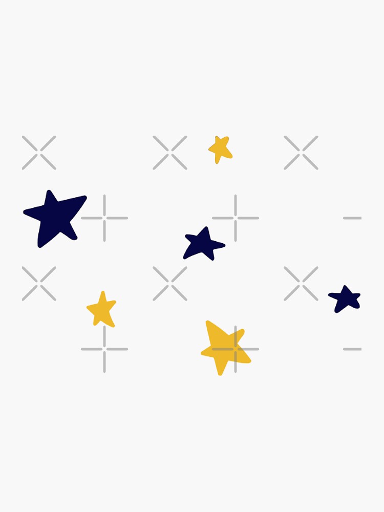 "Navy and gold stars" Sticker for Sale by GrrTigerDesigns | Redbubble