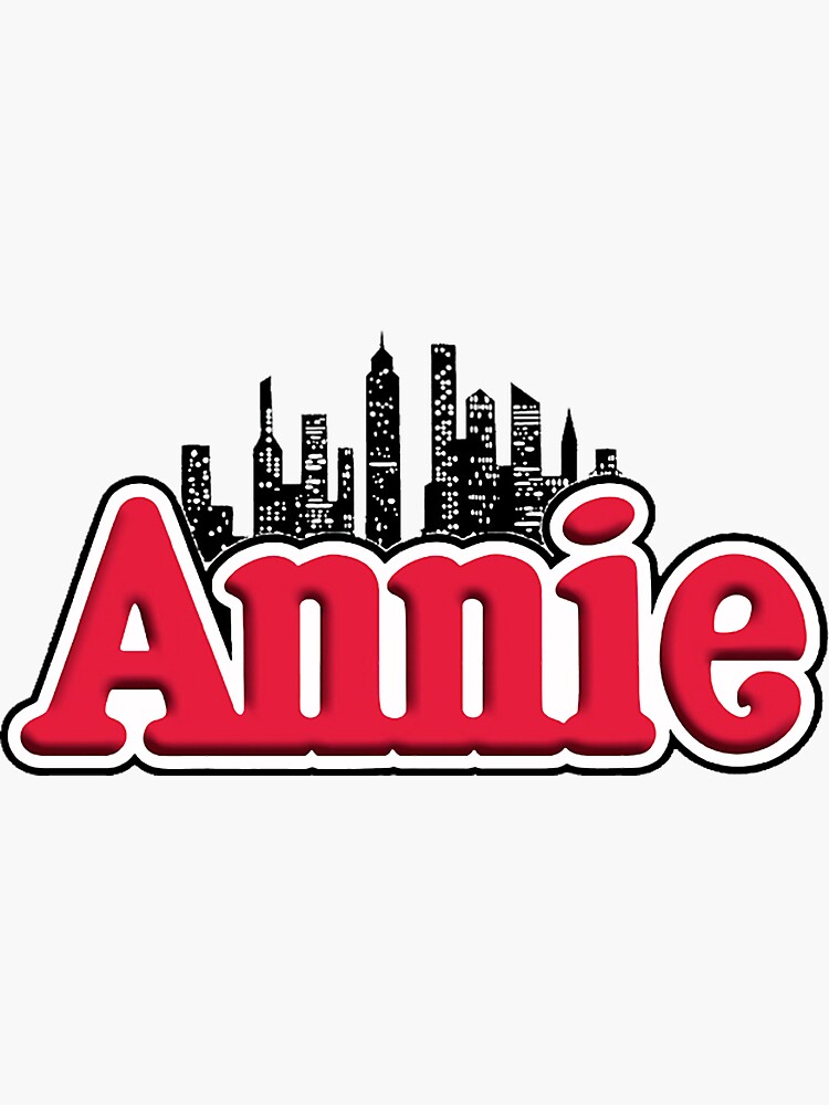 "Annie Musical Logo 59 Simple Vintage" Sticker for Sale by MaxCrozier ...