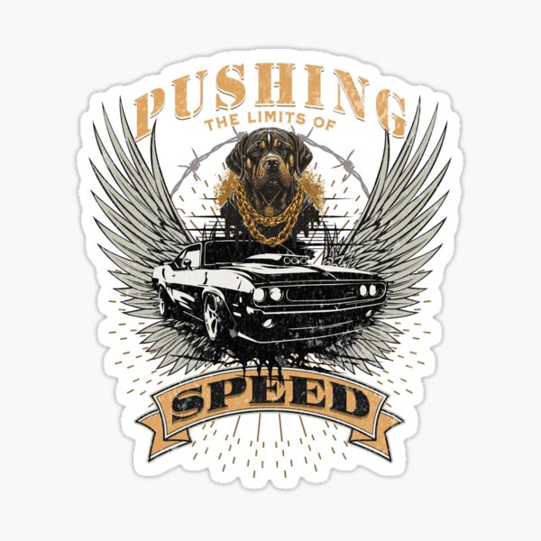 "Pushing The Limits Of Speed Car Dog Rottweiler Race Track Fast Racer ...