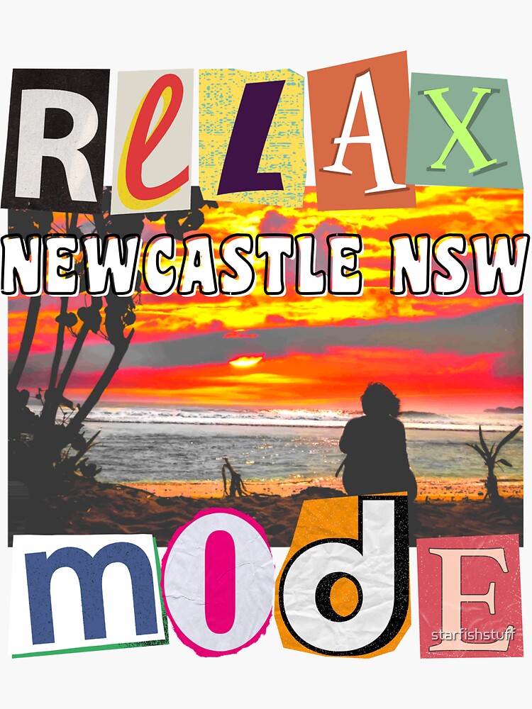 " NEWCASTLE NSW" Sticker for Sale by starfishstuff | Redbubble