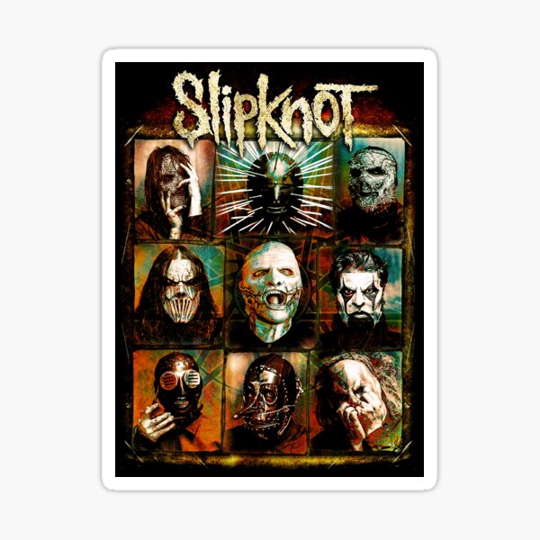 "metal slipknot band" Sticker for Sale by jenthitt | Redbubble