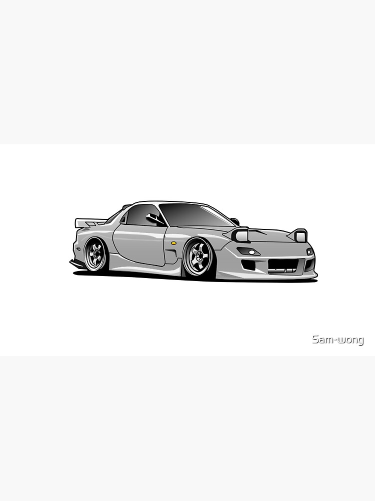 "JDM MAZDA RX7 " Sticker for Sale by Sam-wong | Redbubble