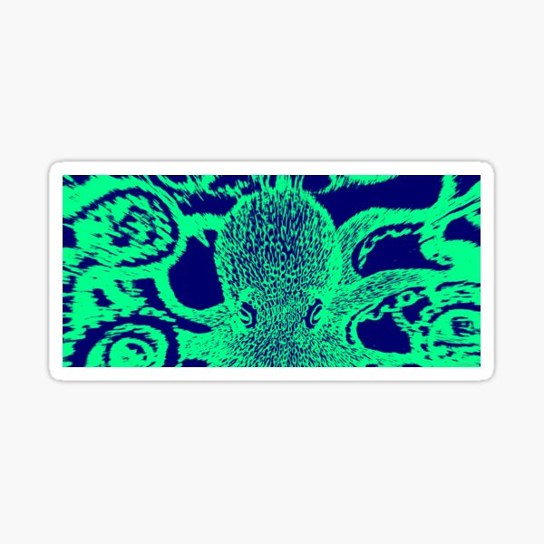 "Lemon octopus 100 blurry" Sticker by soyavtista | Redbubble