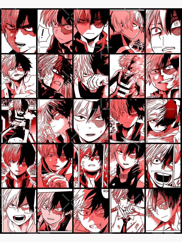 "Todoroki shoto collage" Poster for Sale by Angellinx3 | Redbubble