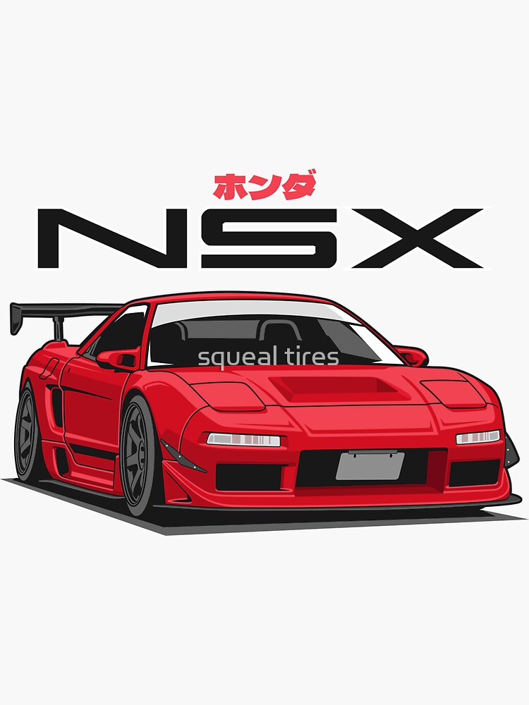 "Honda NSX" Sticker for Sale by squeal tires | Redbubble