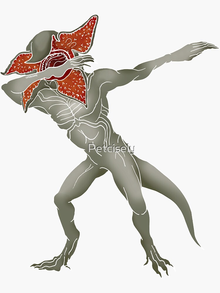 "The Demogorgon DAB" Sticker for Sale by Petcisely | Redbubble