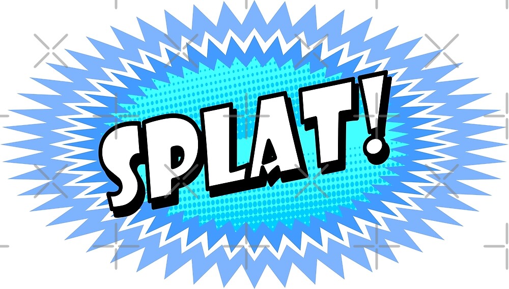 "Splat onomatopoeia used in comic culture" by MegaSitioDesign | Redbubble
