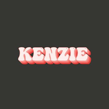 "Kenzie - Name" Sticker for Sale by kindxinn | Redbubble