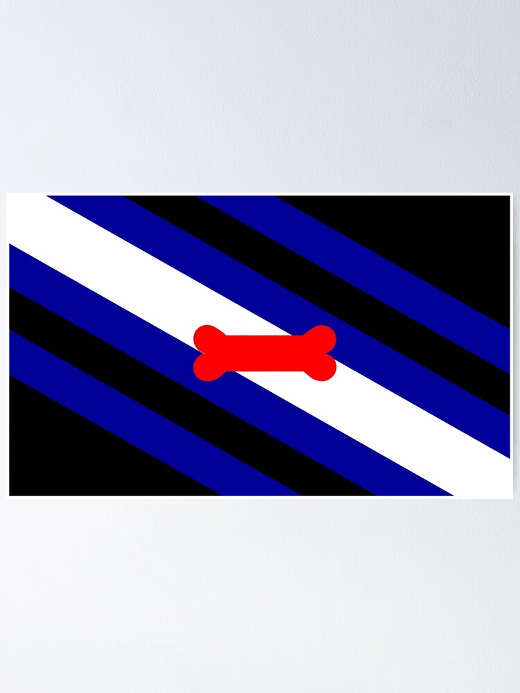 "Puppy Play Pride Flag (v.1)" Poster by porcupride | Redbubble