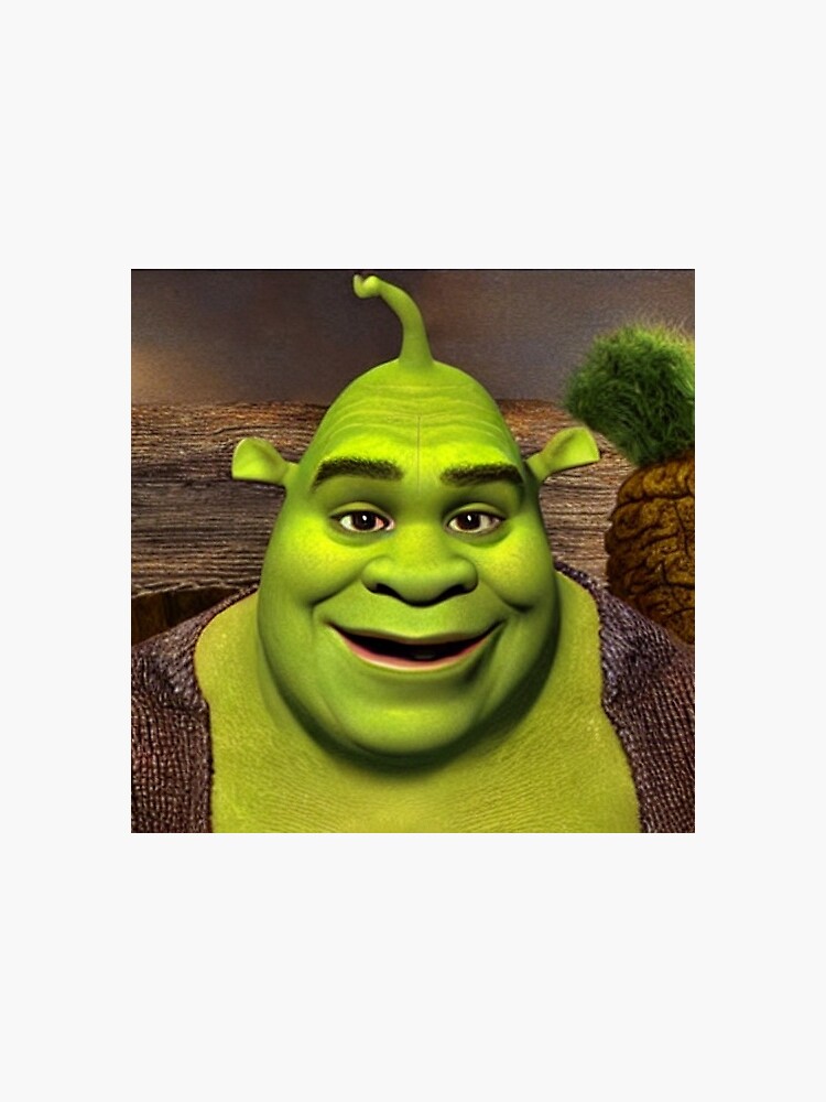 "SHREK SELFIE WITH CORN" Sticker for Sale by entwerfco | Redbubble