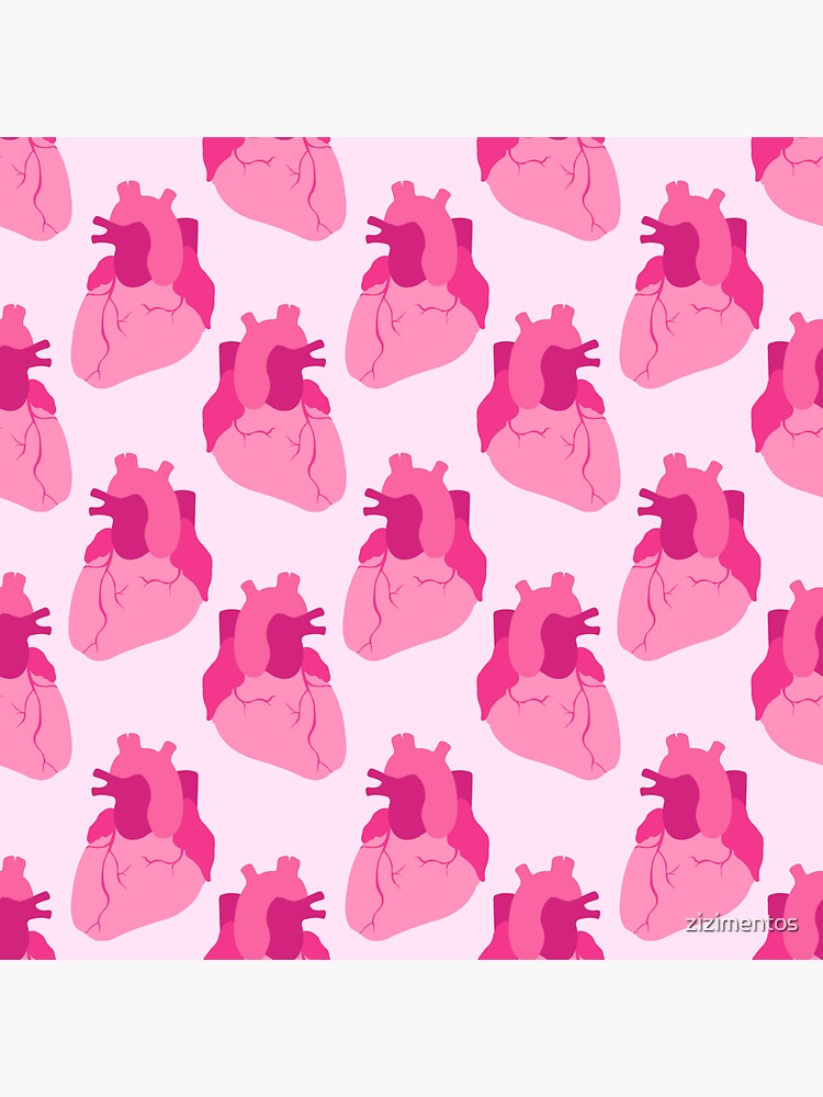"human heart seamless pattern" Sticker for Sale by zizimentos | Redbubble