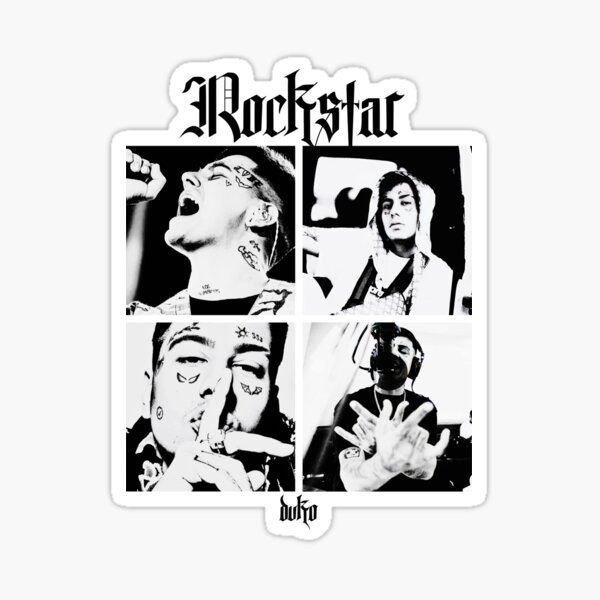 Pegatina con la obra «Rockstar duki edit» de Amandagnz | Redbubble