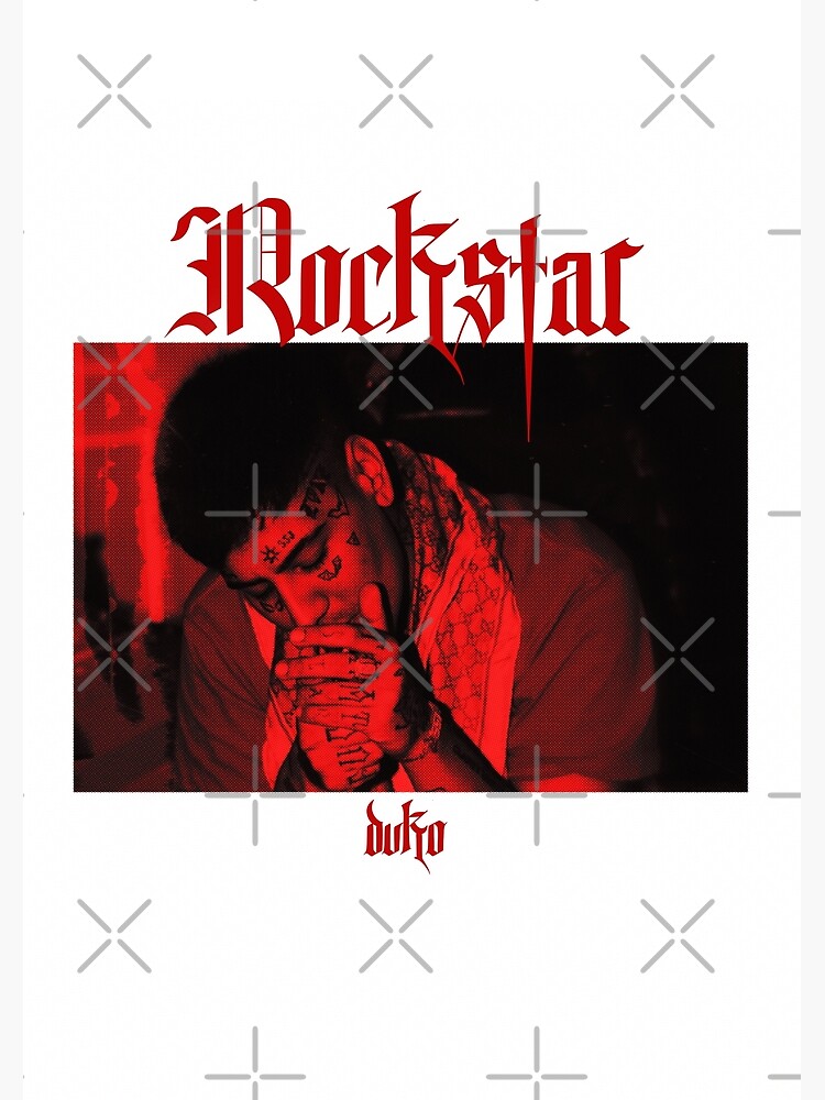 Póster con la obra «Rockstar duki rojo» de Amandagnz | Redbubble