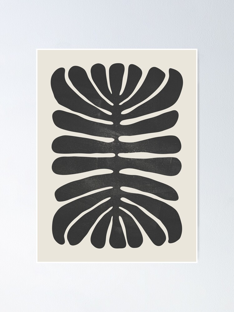 "Sea Leaf: Noir" Poster for Sale by karanwashere | Redbubble
