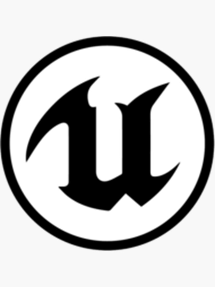 "Unreal Engine Logo Premium " Sticker for Sale by chuvitcon | Redbubble