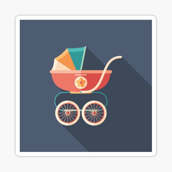 "Baby Carriage" Sticker for Sale by yury-velikanov | Redbubble