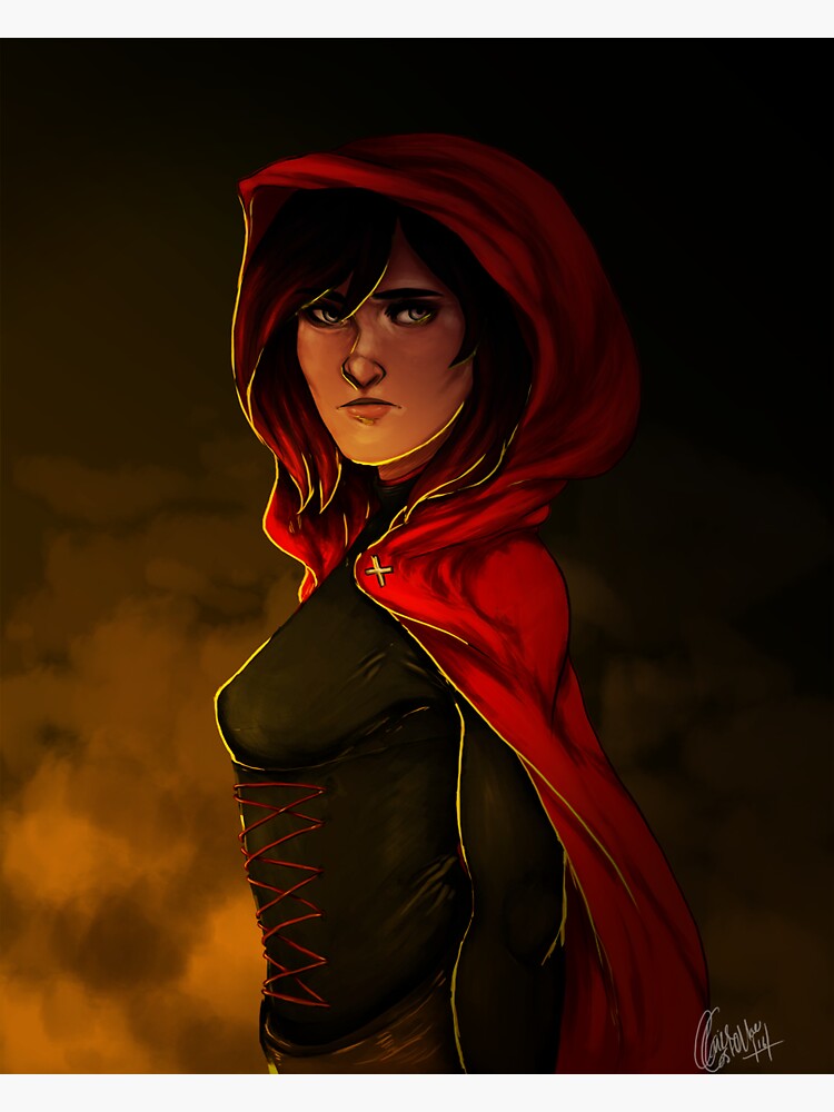 "RWBY - Ruby Rose" Sticker for Sale by reailtin-art | Redbubble