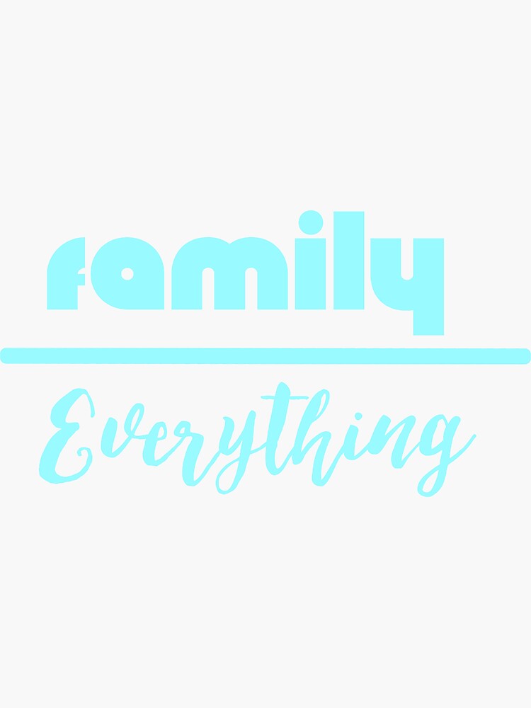 "Family Over Everything " Sticker for Sale by tronictees | Redbubble