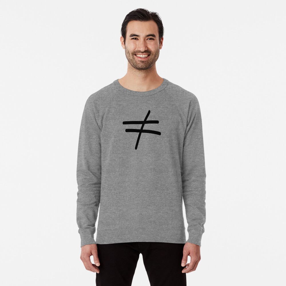 "Different, not equal symbol, gift humor" Sticker by Ksmith-Style ...