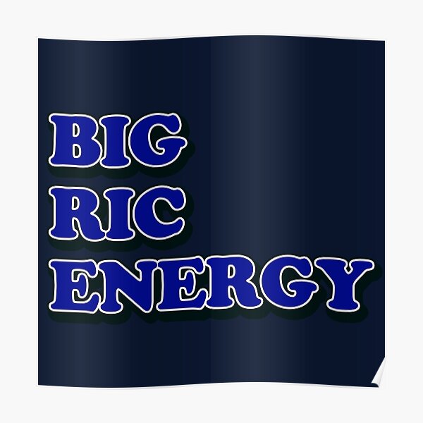 "Big Ric Energy - RBR - Formula 1" Poster for Sale by Harley-Jay ...