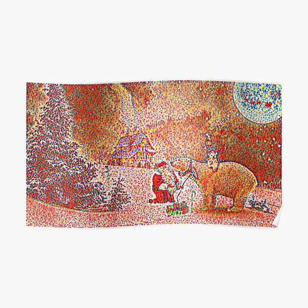 "Splat Stylized Santa & Polar Bear!" Poster for Sale by pingu2k4 ...