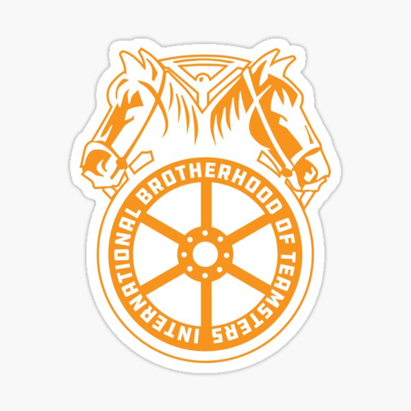 "Stand Strong with the Bold Yellow Teamsters Union Logo" Sticker for ...