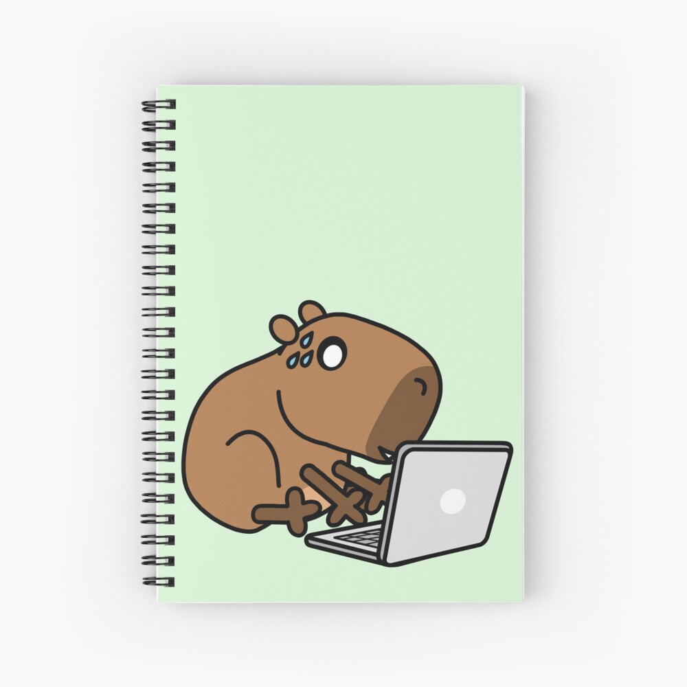 "working capybara" Sticker for Sale by thecapycode | Redbubble
