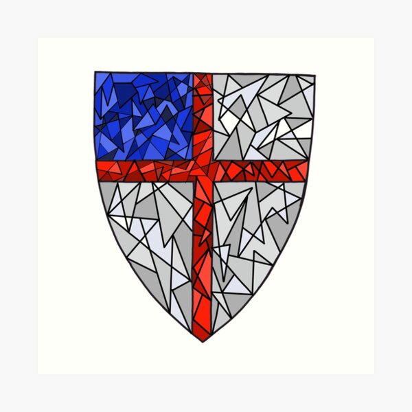 "Episcopal Shield Geometric" Art Print for Sale by mallorywatkins ...
