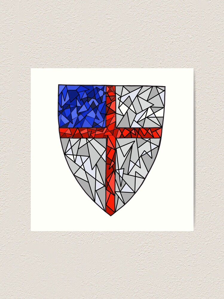 "Episcopal Shield Geometric" Art Print for Sale by mallorywatkins ...