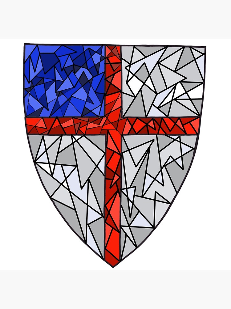 "Episcopal Shield Geometric" Art Print for Sale by mallorywatkins ...