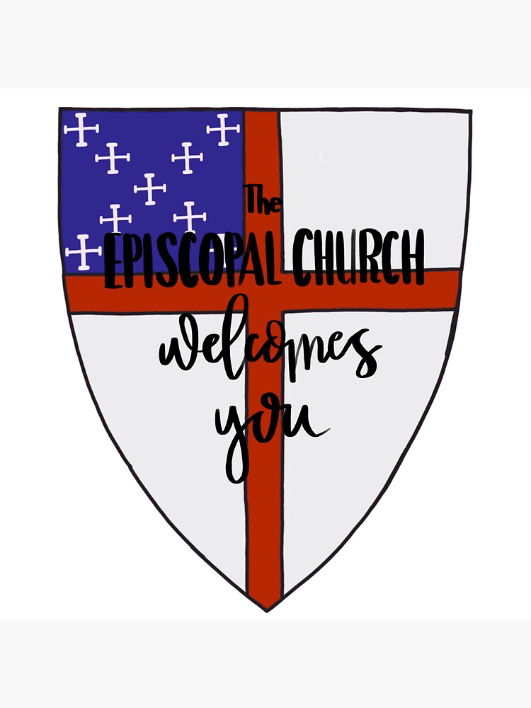 "Episcopal Shield " Sticker for Sale by mallorywatkins | Redbubble
