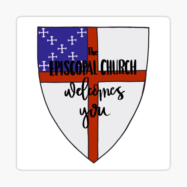 "Episcopal Shield " Sticker for Sale by mallorywatkins | Redbubble