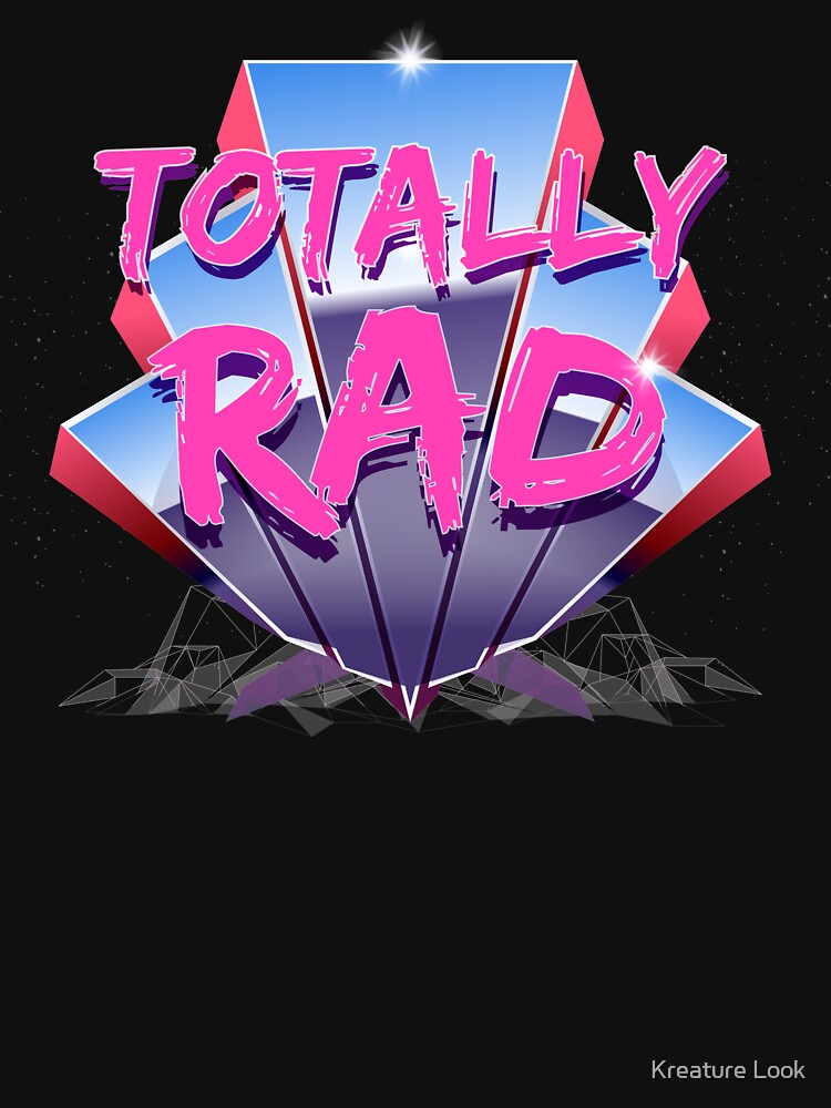 "Totally Rad 80s | 80s theme gift | 80s neon tshirt | rad dad shirt ...