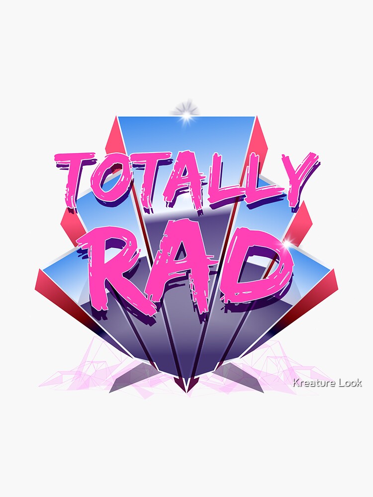 "Totally Rad 80s | 80s theme gift | 80s neon tshirt | rad dad shirt ...
