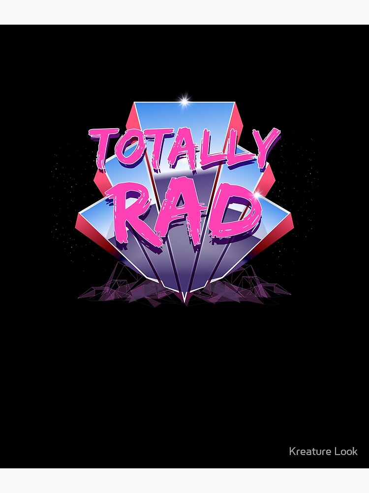 "Totally Rad 80s | 80s theme gift | 80s neon tshirt | rad dad shirt ...