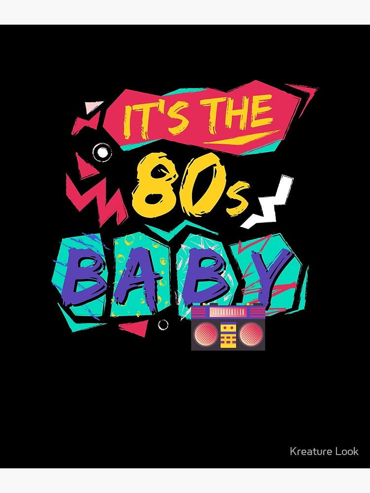 "Its The 80s Baby | 80s theme gift | 80s neon tshirt | rad dad shirt ...