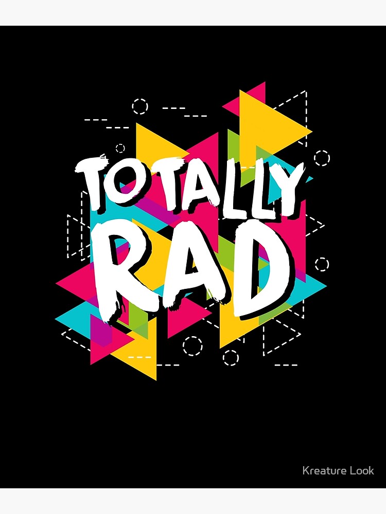 "Totally Rad | 80s theme gift | 80s neon tshirt | rad dad shirt | 80s ...