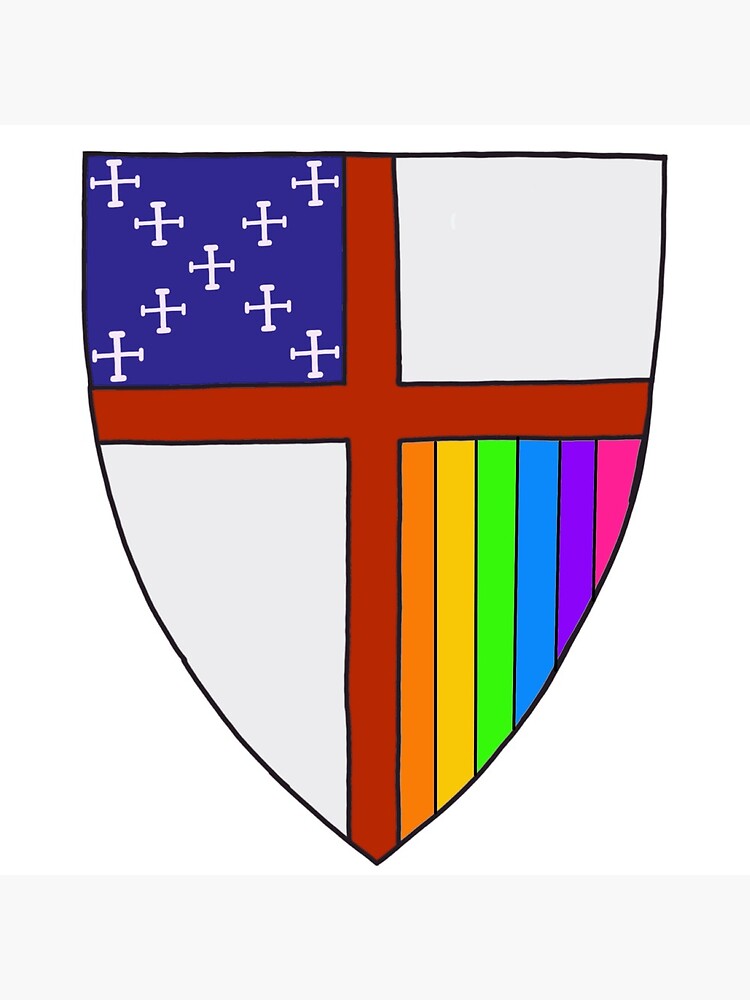 "Episcopal Shield Pride" Art Print by mallorywatkins | Redbubble