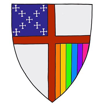 "Episcopal Shield Pride" Sticker for Sale by mallorywatkins | Redbubble