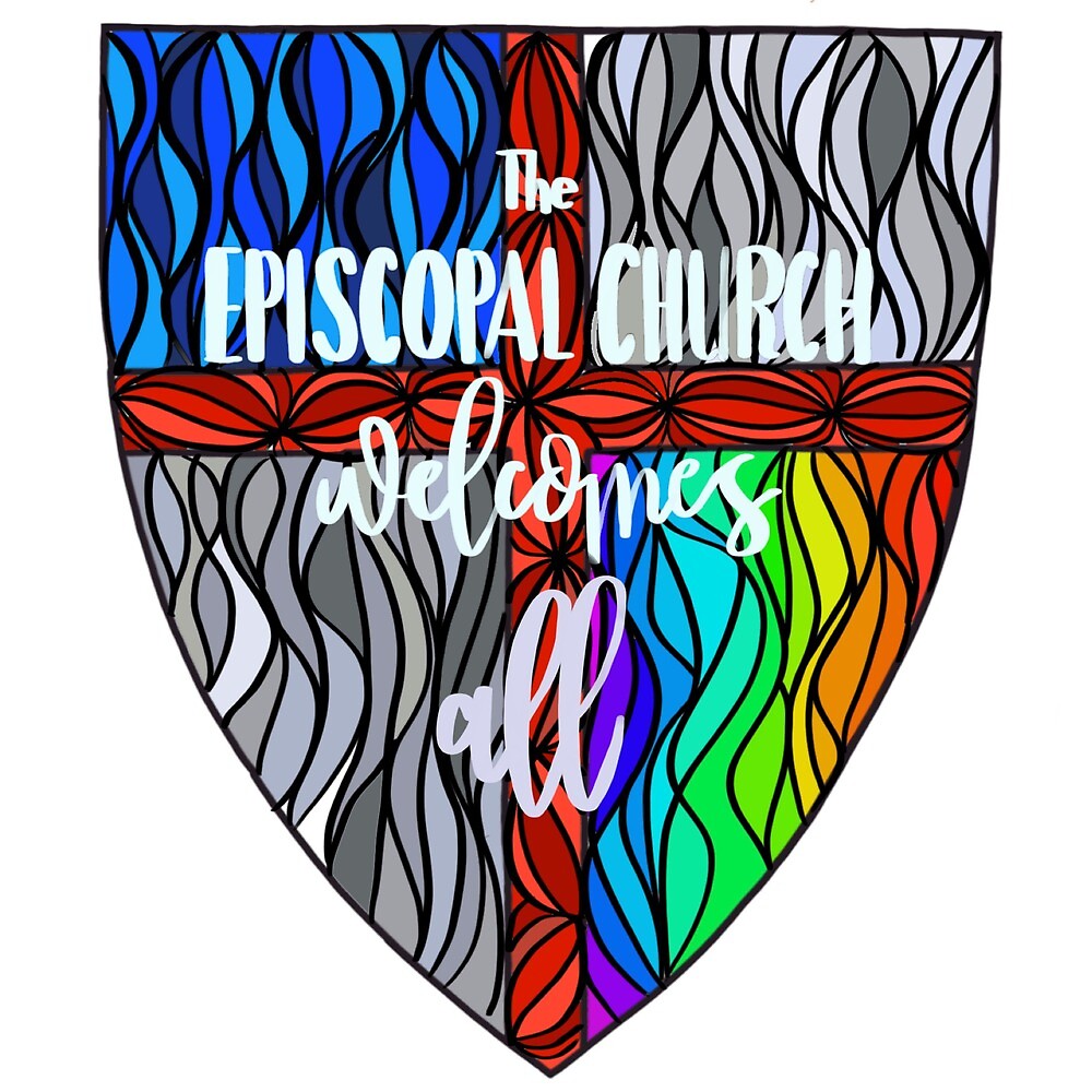 "Episcopal Shield Pride 3" by Mallory Watkins | Redbubble