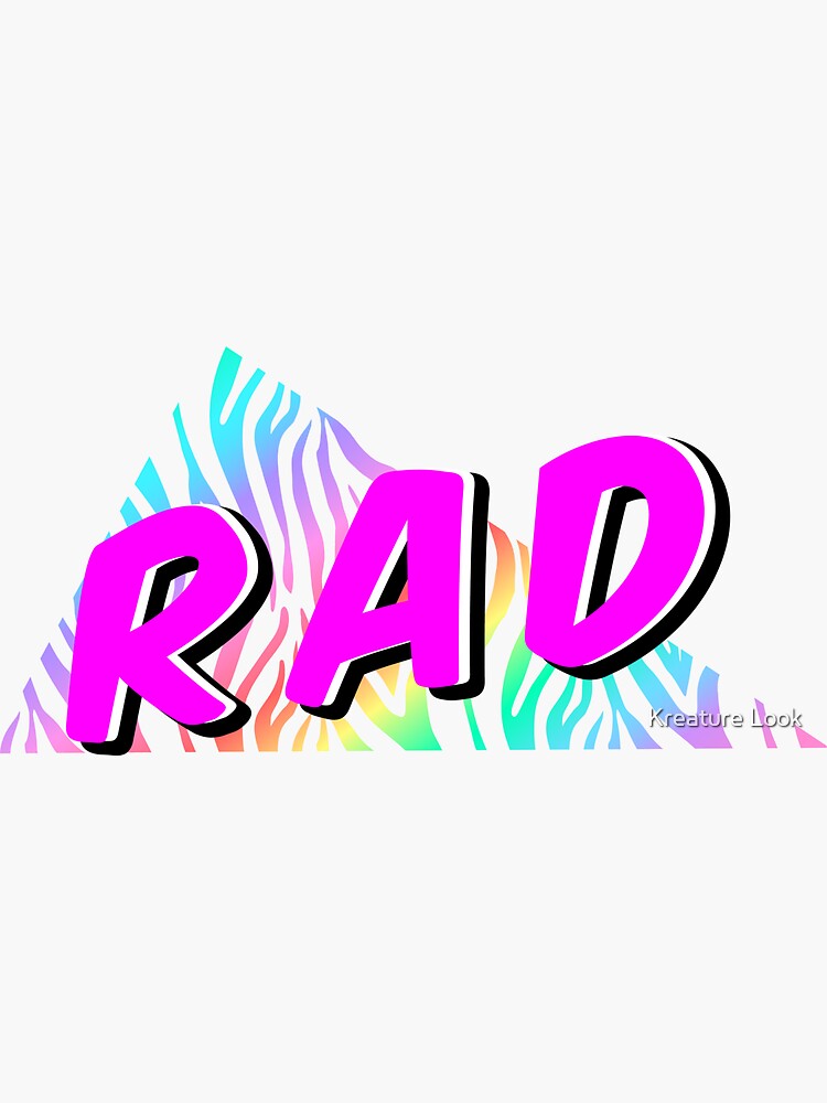 "80s Rad | 80s theme gift | 80s neon tshirt | rad dad shirt | 80s dad ...