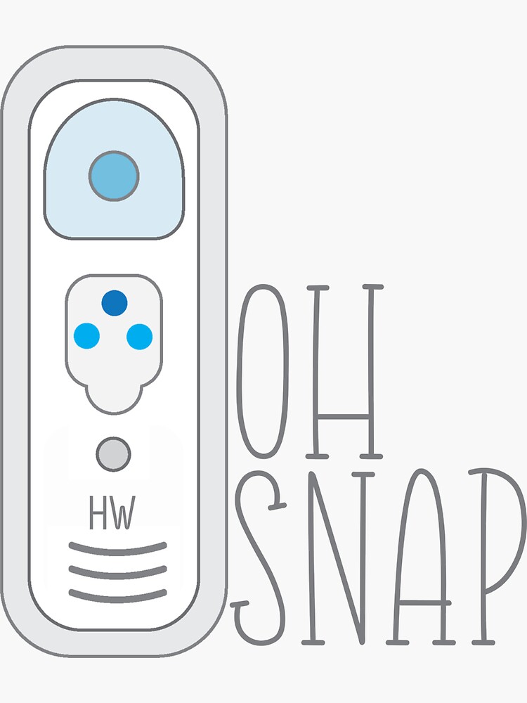 "Oh Snap Heartworm Test " Sticker for Sale by Katherine Adwell | Redbubble