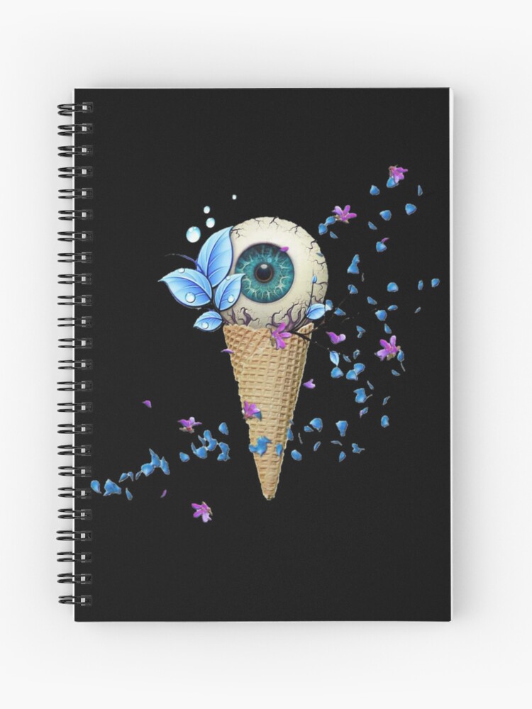 "Eye Scream " Spiral Notebook for Sale by Xyber Devil | Redbubble