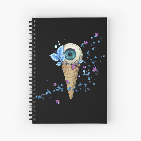 "Eye Scream " Spiral Notebook for Sale by Xyber Devil | Redbubble