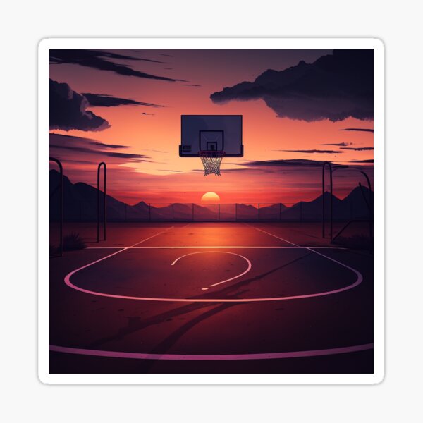 "Basketball court" Sticker by Ventura23 | Redbubble