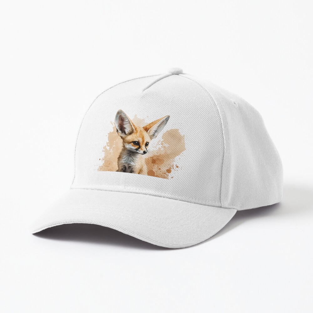 "Fennec Fox Portrait - Watercolour Illustration" Sticker by Adios65 ...