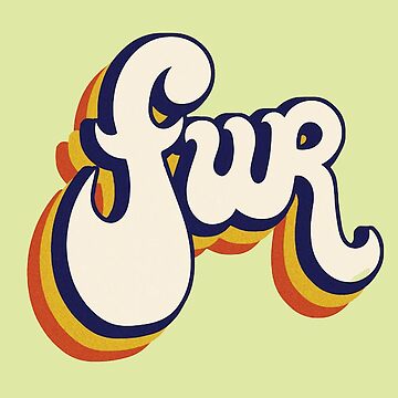 "FUR Band Logo" Sticker for Sale by Jinggalamun | Redbubble